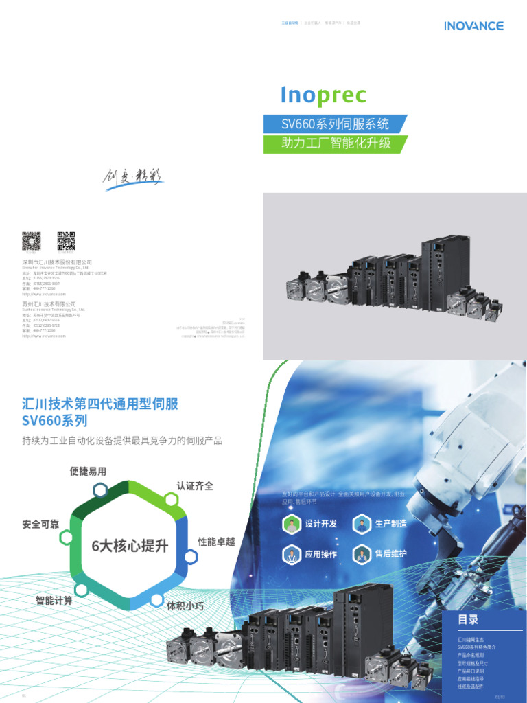 Inovance SV660 Servo Catalog Chinese 20 4 20 | PDF