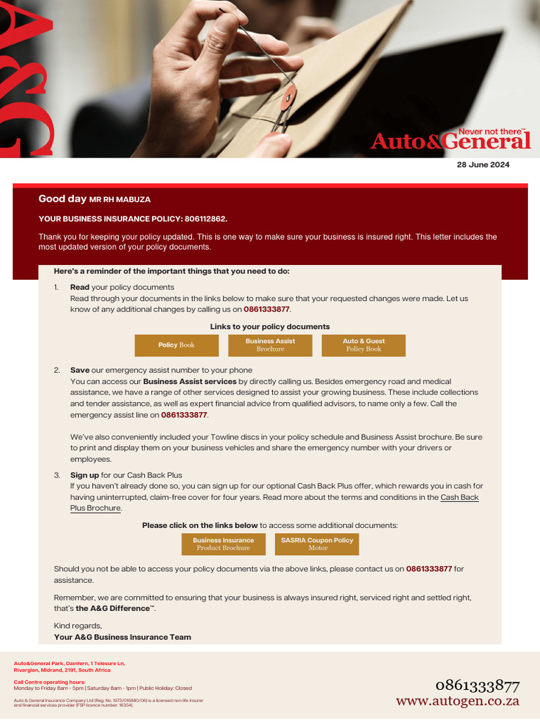 Good Day: WWW - Autogen.co - Za | PDF | Insurance | Value Added Tax