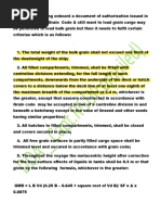 Grain Loading Stability Calculations | PDF | Ships | Watercraft