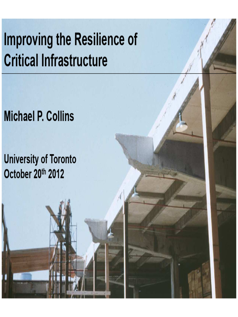 Improving The Resilience of Critical Infrastructure | PDF | Seismology ...