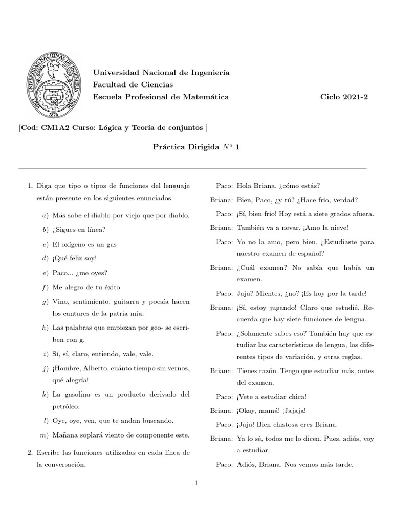 Cm1a2 PD1 2021 2 | PDF | Proposición | Semiótica