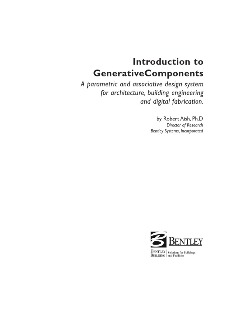 GenerativeComponents 20white 20paperpdflo | PDF | System | Geometry