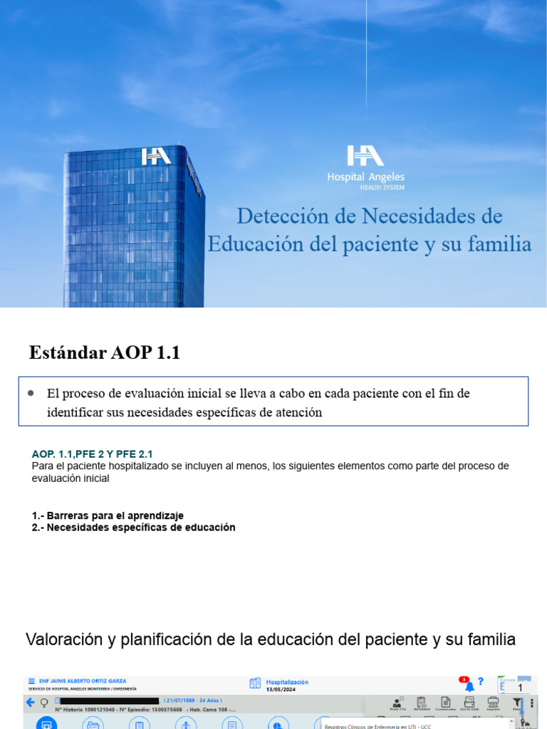 Educacion Al Paciente y Familia | PDF | Aprendizaje | Atención