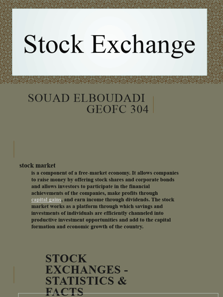 Understanding Stock Market Dynamics | PDF | Financial Markets | Stocks