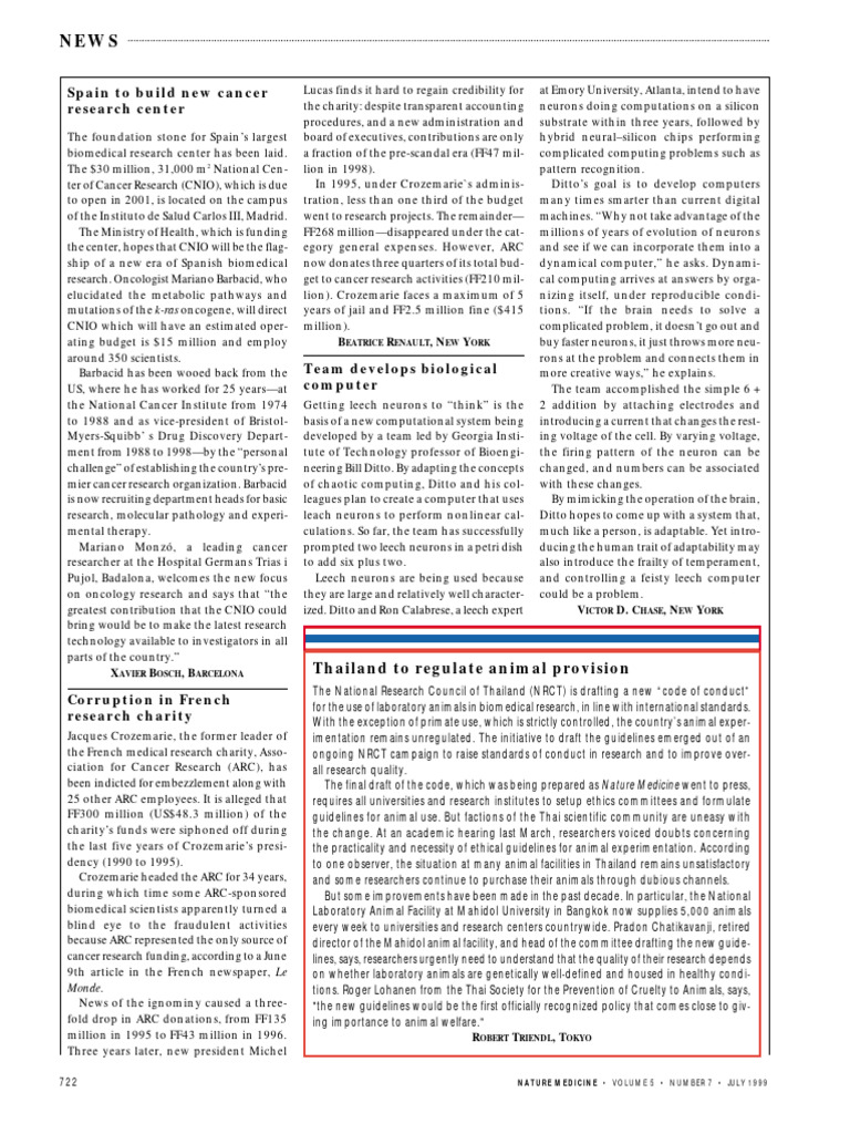 Thailand To Regulate Animal Provision | PDF | Animal Testing | Biology