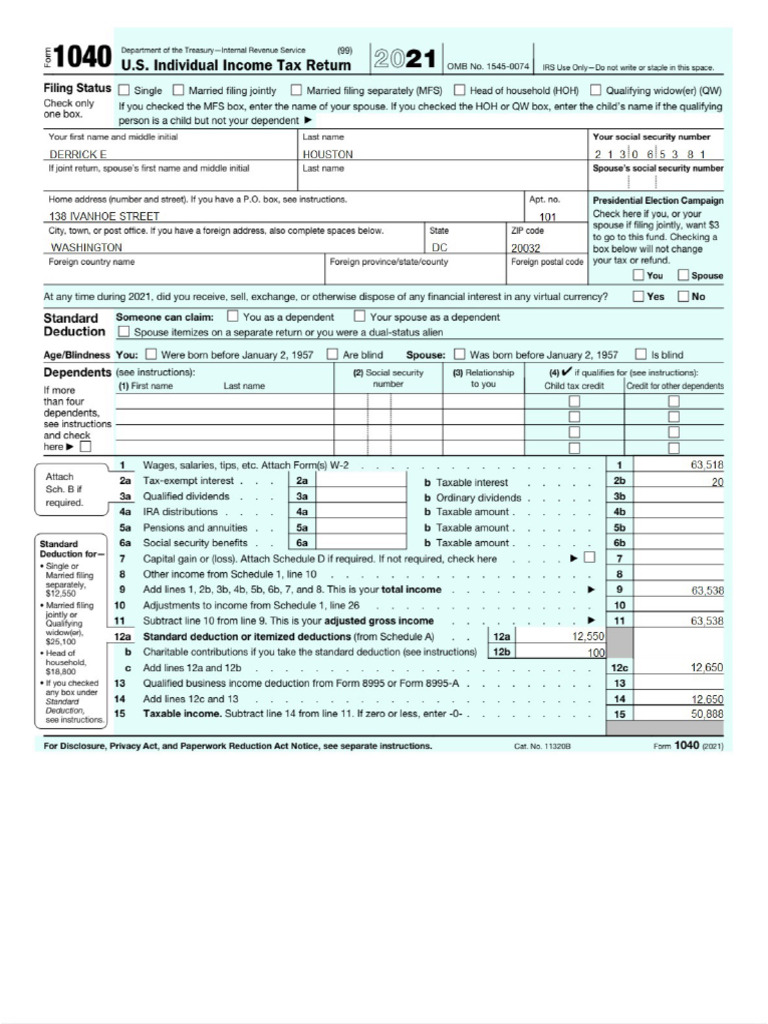 1040 2021 | PDF