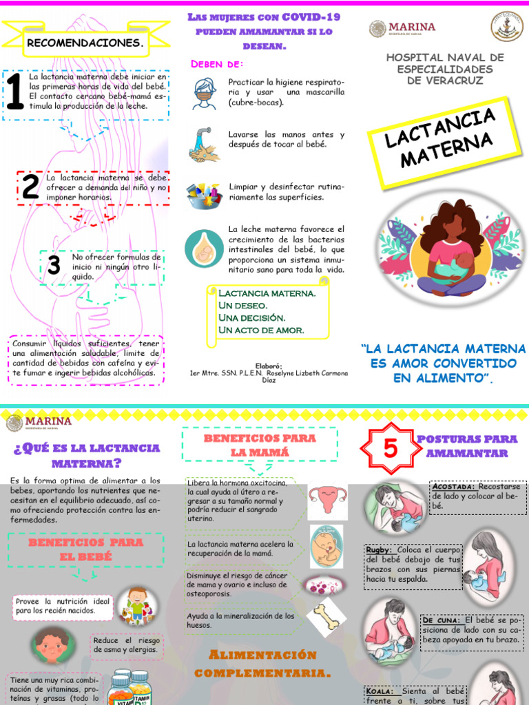 Triptico-lactancia-materna.-FINAL. | PDF | Amamantamiento | La leche materna