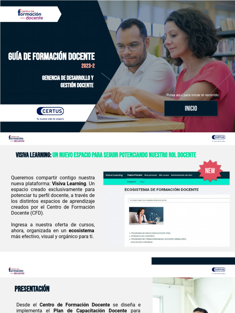02 - Certus - Guía Formación Docente 23-2 | PDF | Maestros | Enseñando