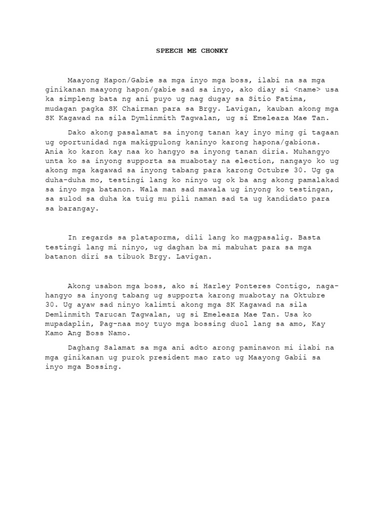 SK Chairman Speech | PDF
