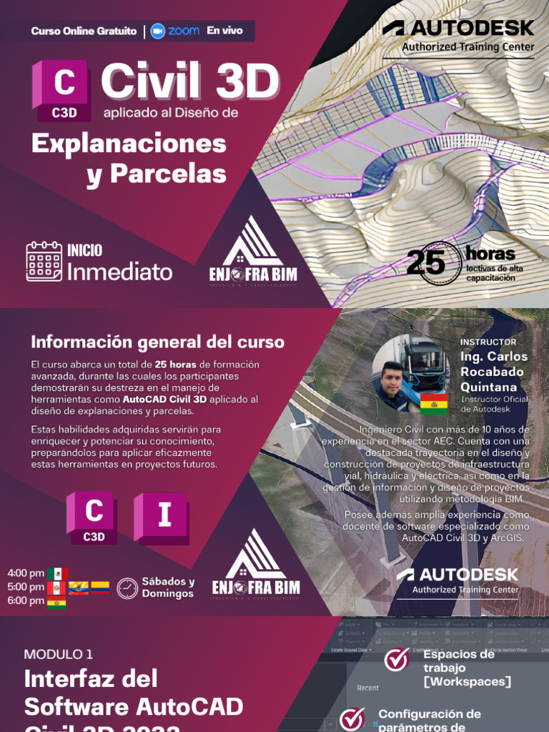 Civil 3D e Infraworks Explanaciones y Parcelas | PDF | Informática ...