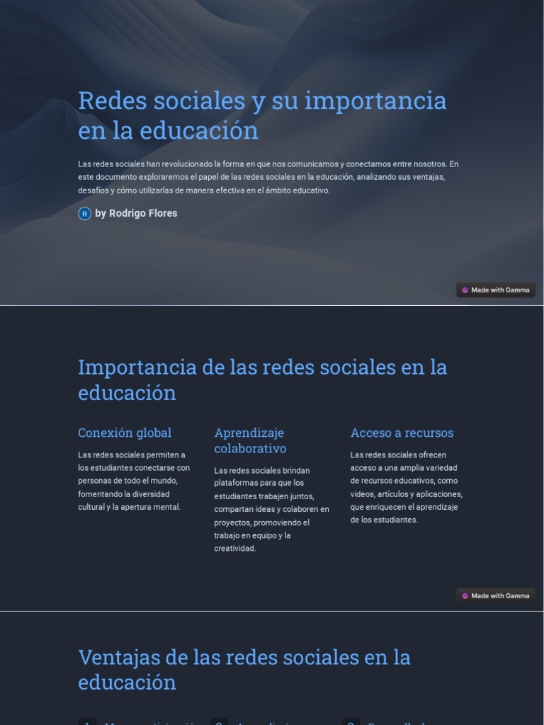 Redes Sociales y Su Importancia en La Educacion | PDF | Servicio de redes sociales | Aprendizaje