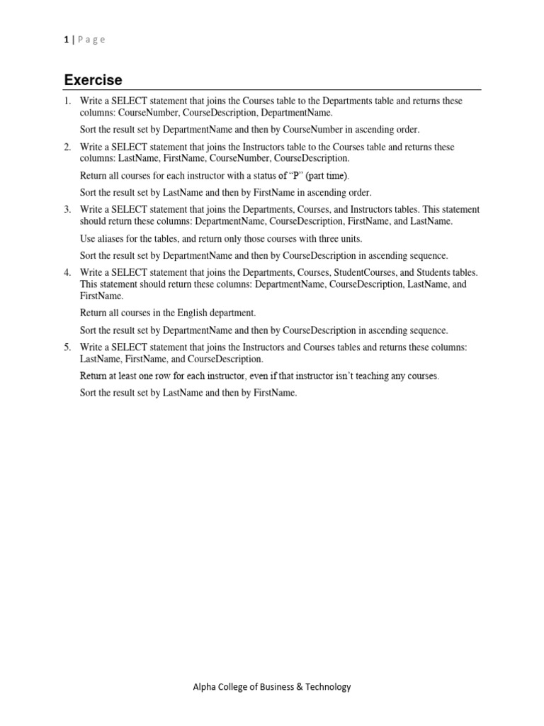 Week-8 Class Exercise Ques | PDF | Data Management | Sql