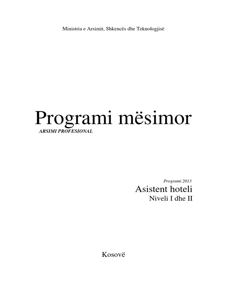 Plani Mesimor | PDF