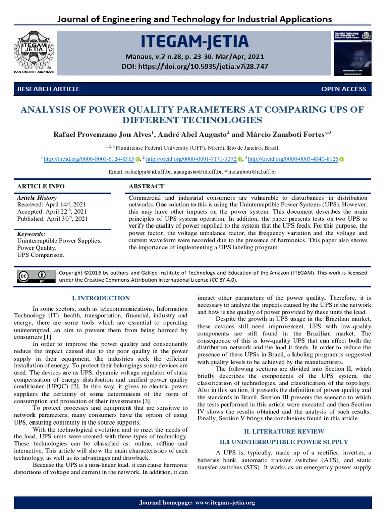 Analysis_of_Power_Quality_parameters_at | PDF | Power Inverter | Power Supply