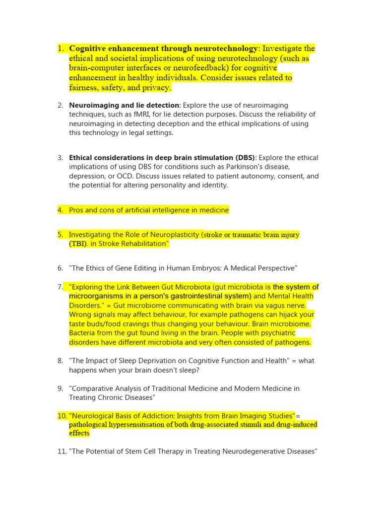 Epq Ideas | PDF | Brain | Neuroimaging