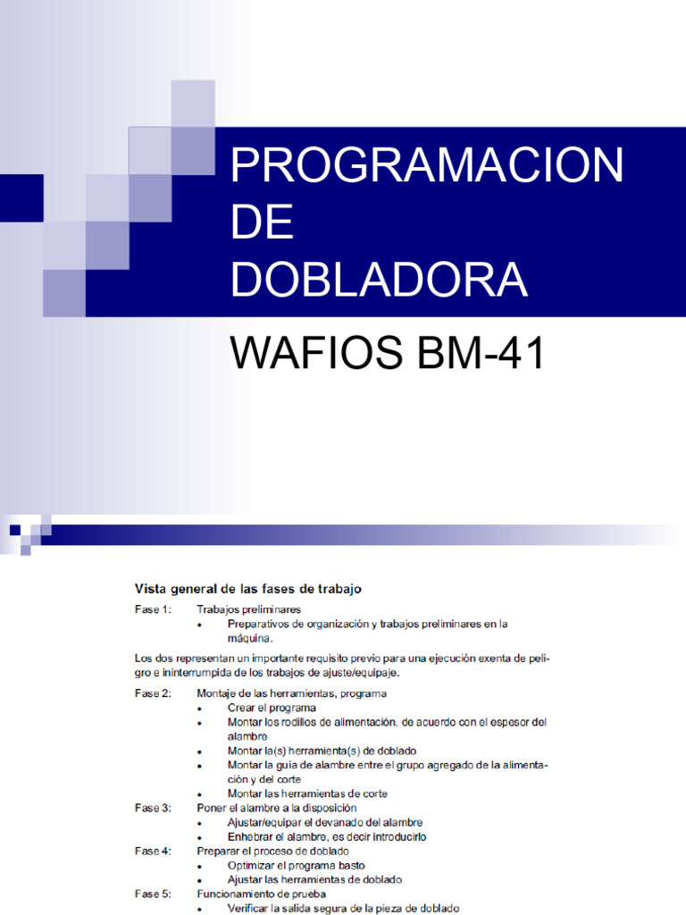 Curso Programacion de WAFIOS | PDF