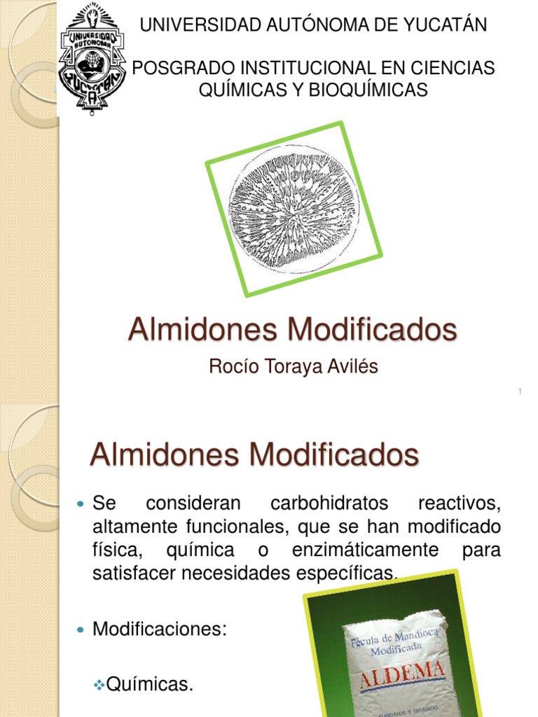 Almidones Modificados | Almidón | Glucosa