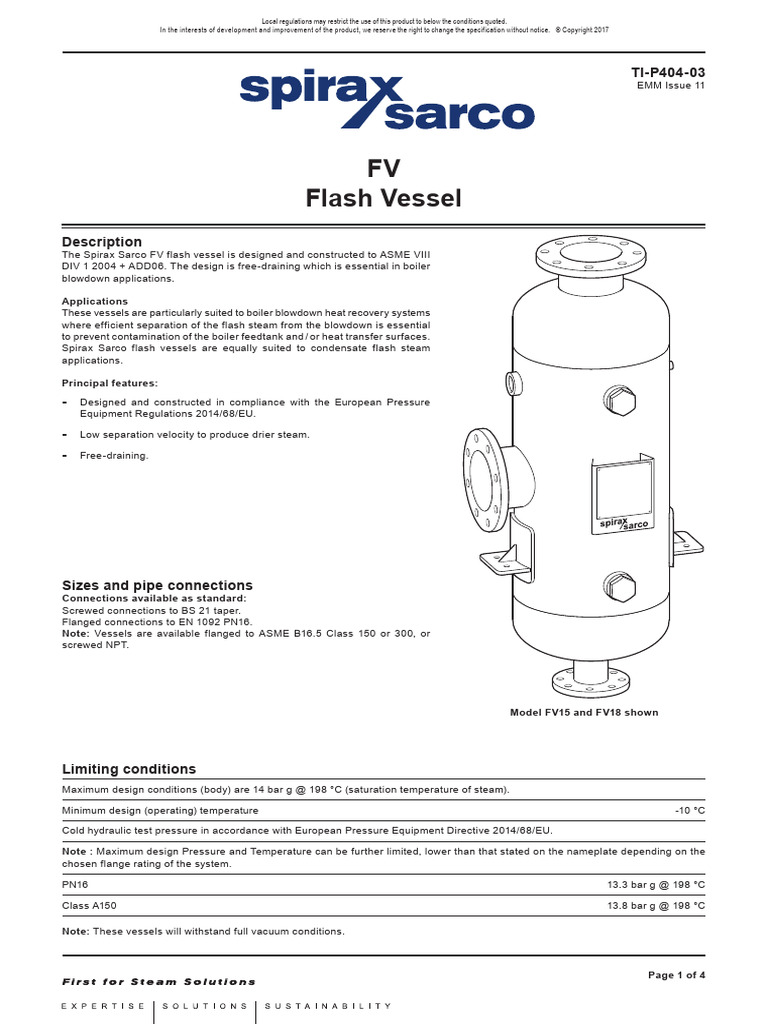 Technical Sheet FV | PDF | Boiler | Mechanical Engineering