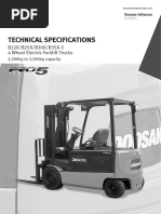 5 Ton Forklift Technical Specifications | PDF | Forklift | Automotive ...