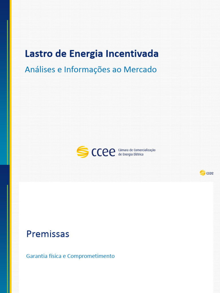 energia-incentivada_ccee | PDF | Fenômenos físicos | Metrologia