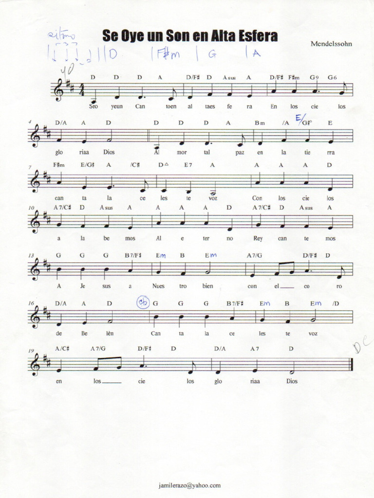 Se Oye Un Son en Alta Esfera | PDF