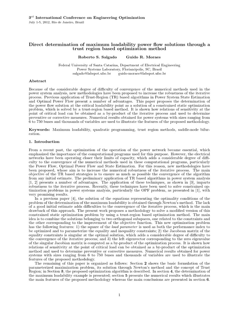 (2012) EngOpt - 2012 - Paper - 0384 | PDF | Mathematical Optimization ...