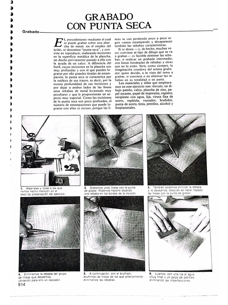 Grabado Con Punta Seca | PDF