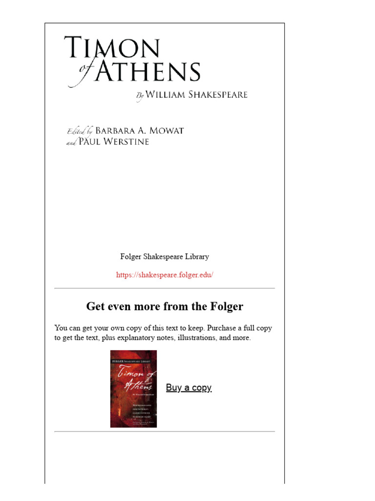 Timon Of Athens Pdf