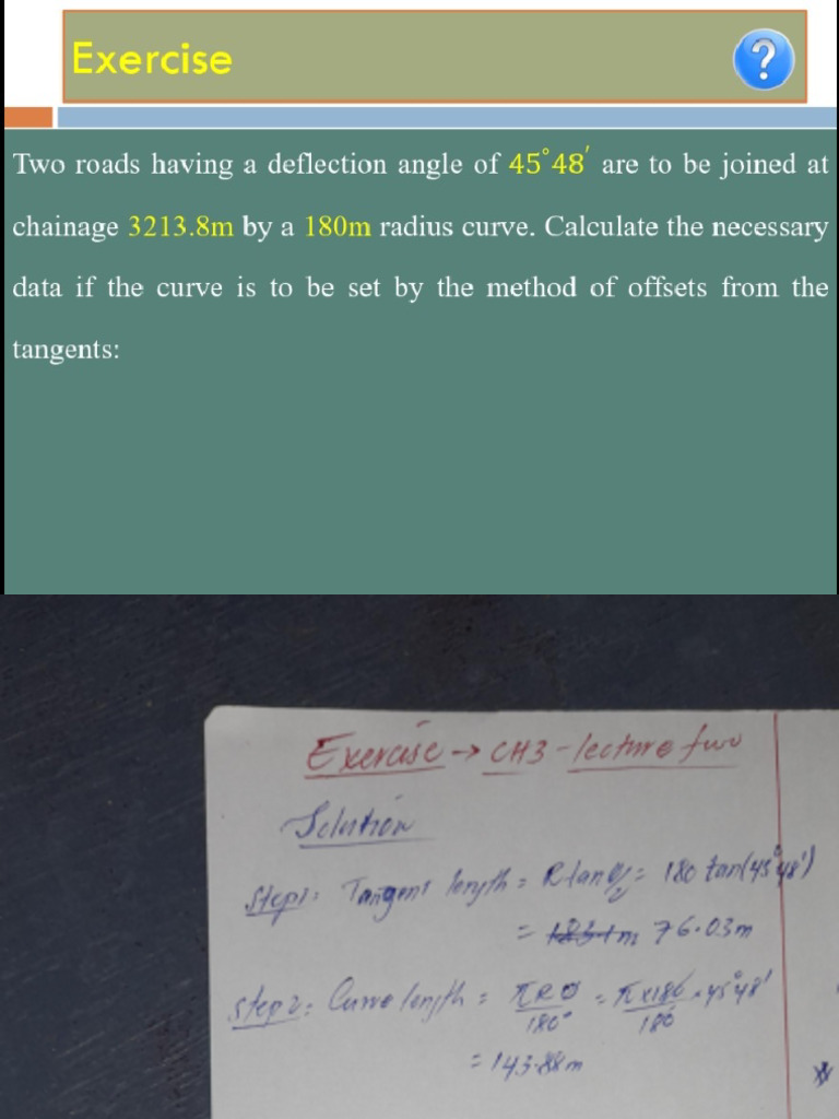 Solved Problems - Surveying II | PDF