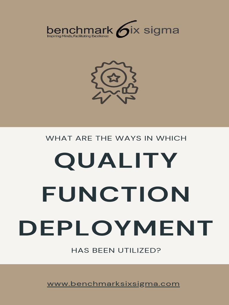 Quality Function Deployment | PDF | Production And Manufacturing | Engineering