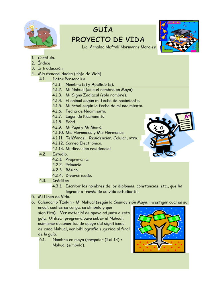 Proyecto de Vida - Modelo | PDF | Amor | Jaguar