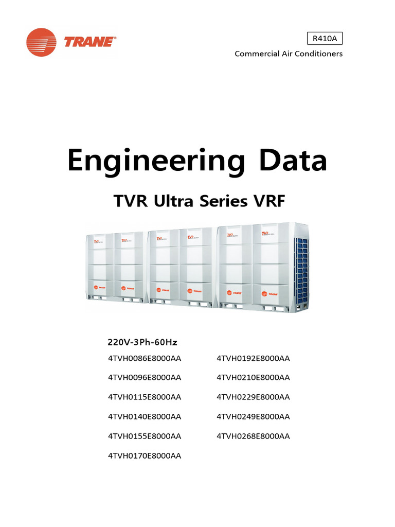 220V TVR Ultra Engineering Data Book | PDF | Thermodynamics ...
