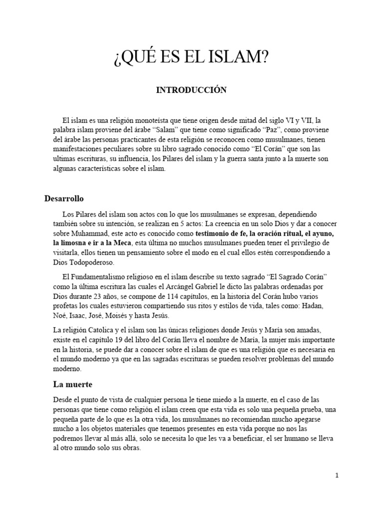 Introducción al Islam | PDF | Corán | Islam