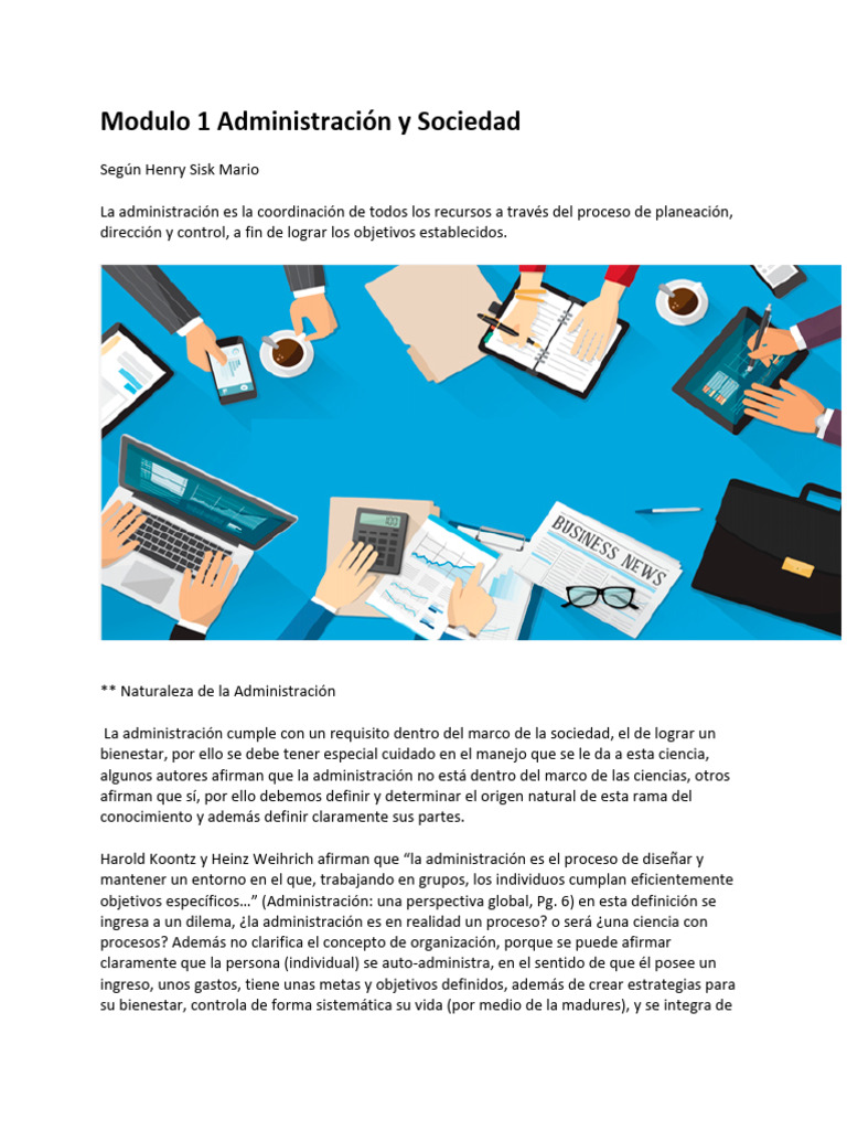 Modulo 1 Documento | PDF | Business | Planificación