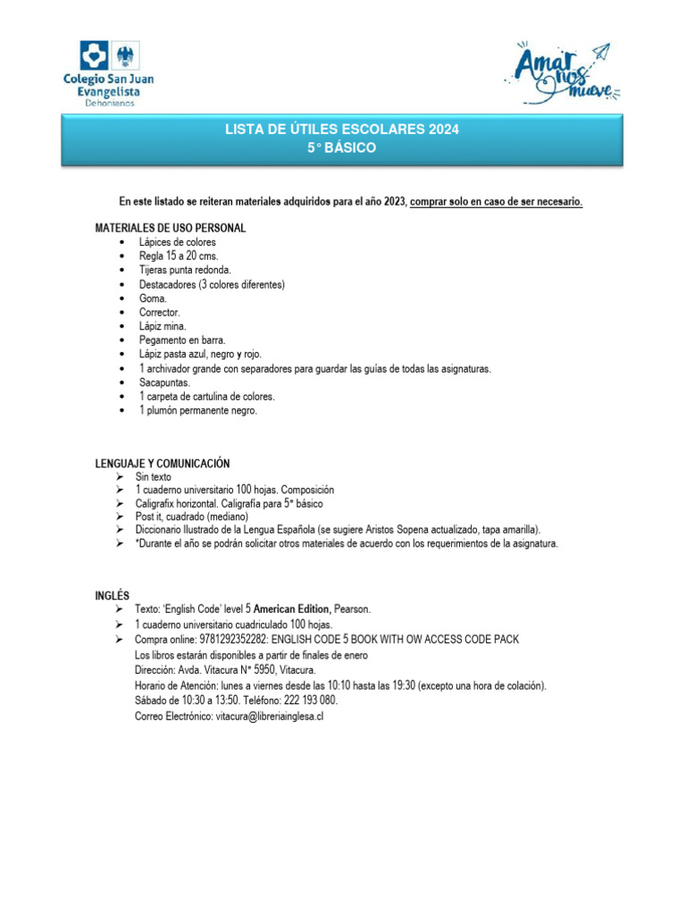 SJE 5 LISTA 2024 | PDF