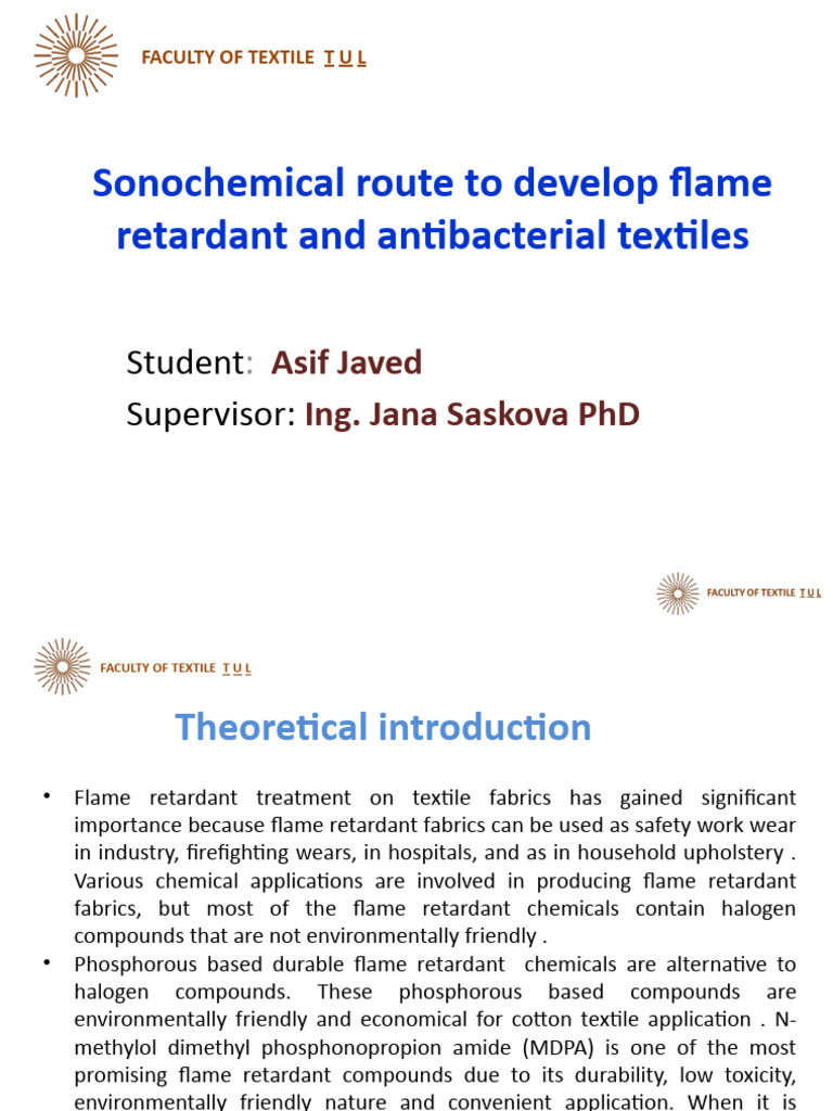 Presentation Asif Javed | PDF | Zinc Oxide | Textiles