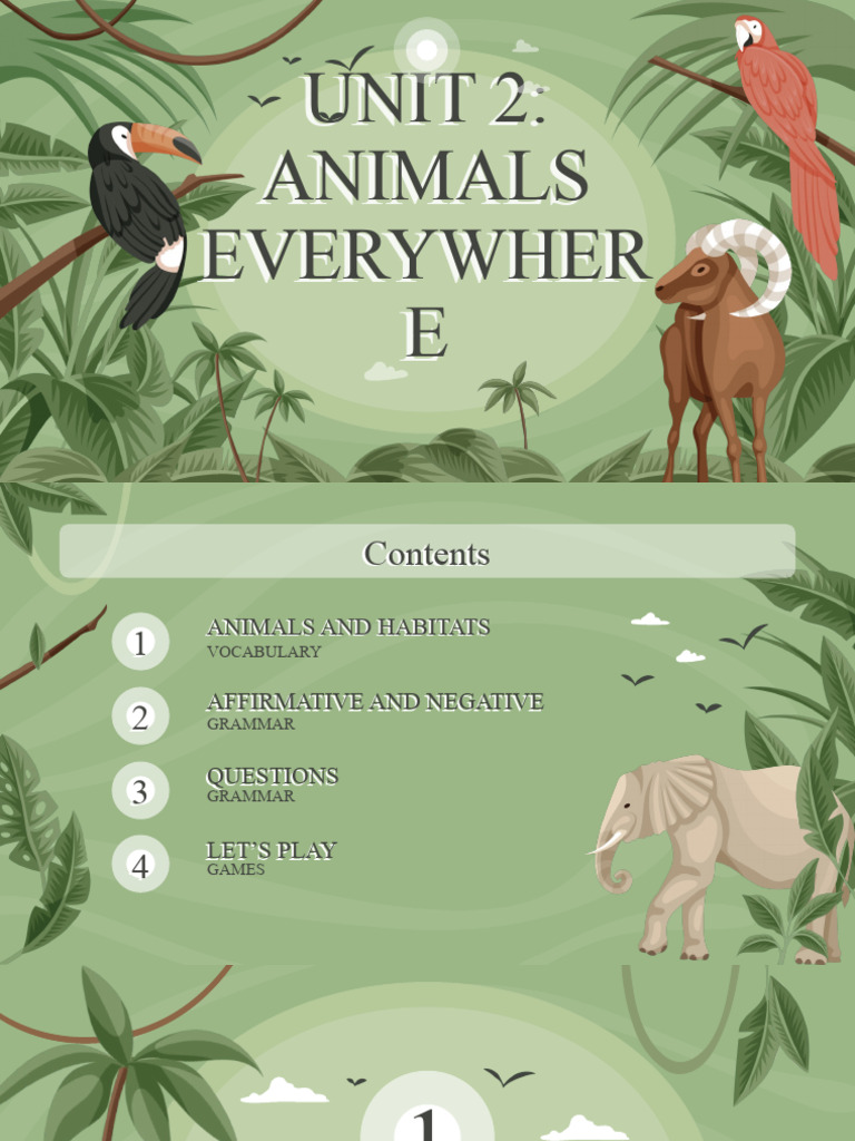 UNIT 2 - Animals Everywhere | PDF