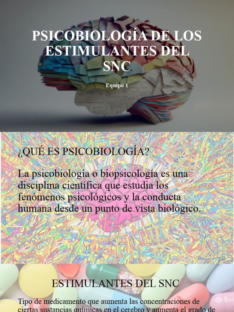 Psicobiología de Los Estimulantes Del SNC | PDF | Drogas | Desorden ...