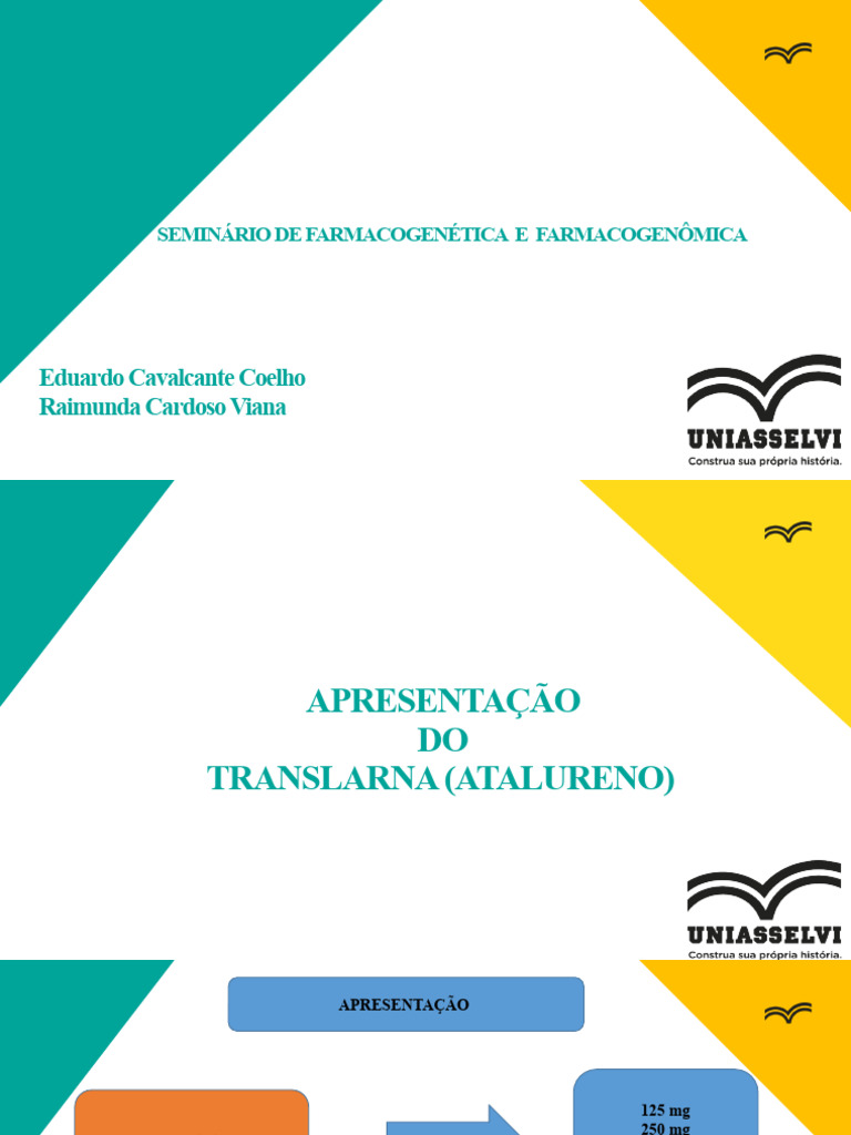 Sintese Do Translarna | PDF | Farmacogenômica | Distrofia muscular