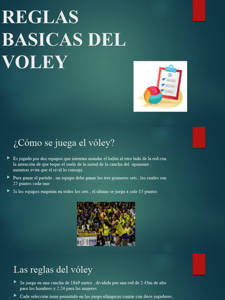 Reglas Basicas Del Voley | PDF