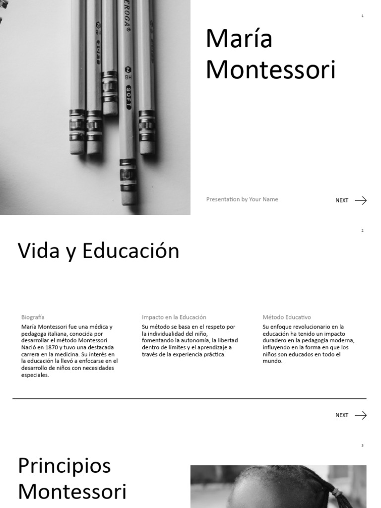 María Montessori | PDF | Educación Montessori | Enseñando