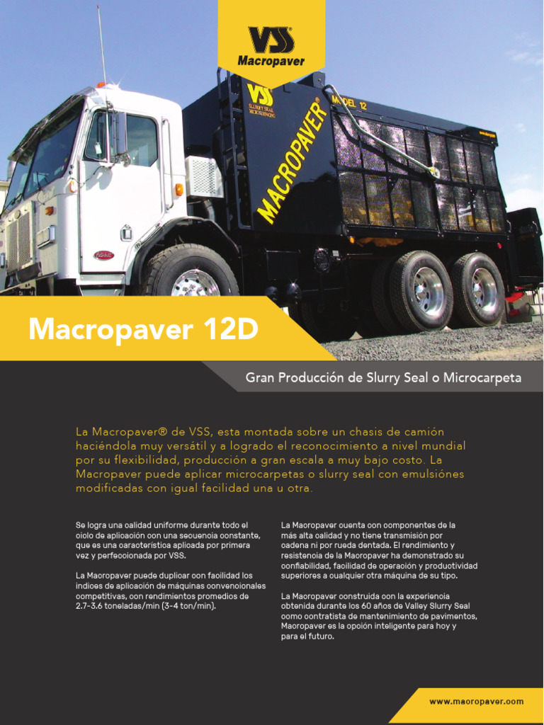 2022 Spanish MacroPaver 12D | PDF