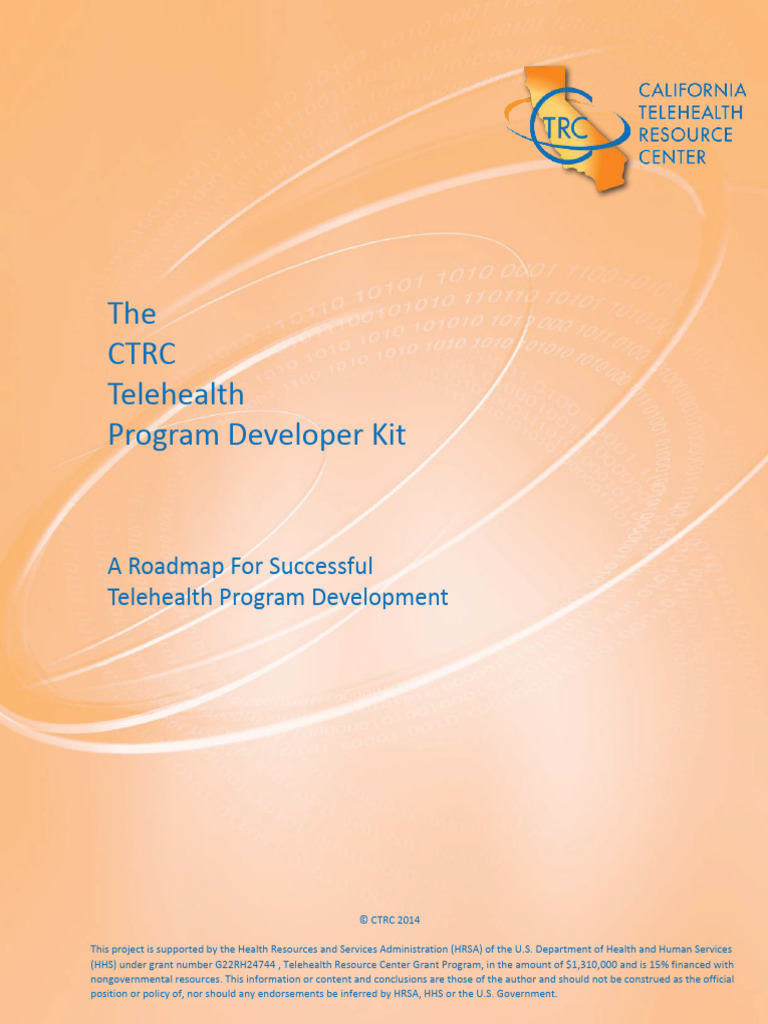 1 CTRC Telehealth Program Developer Kit | PDF | Needs Assessment ...