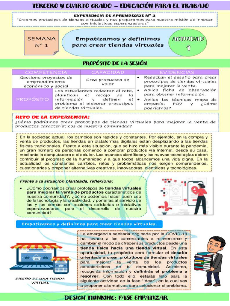 ACT 1 - 3° y 4° GRADO - EDA 2 | PDF