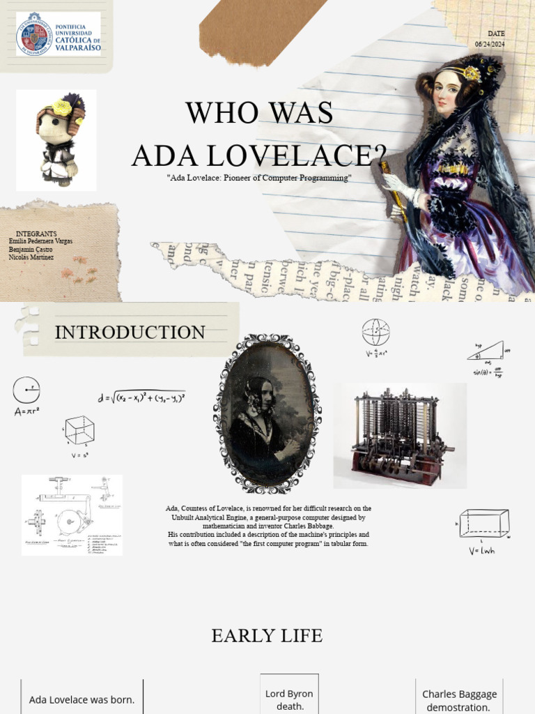 Ada Lovelace: First Computer Programmer | PDF | Science | Mathematics