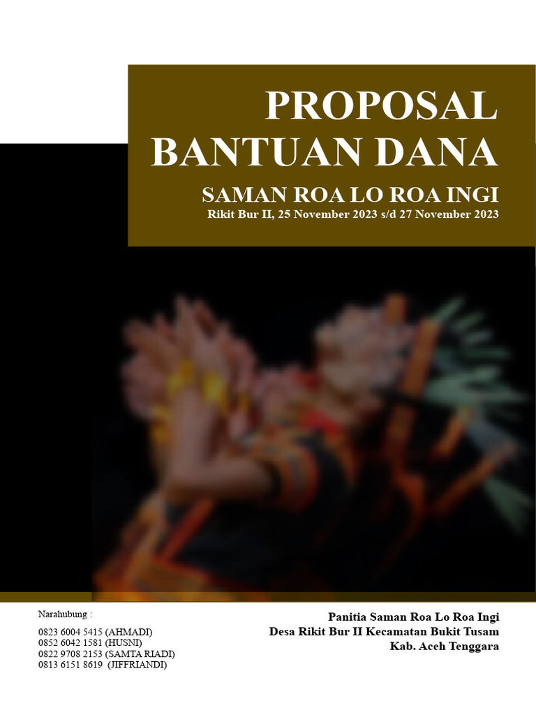 Proposal Bantuan | PDF | Ilmu Sosial
