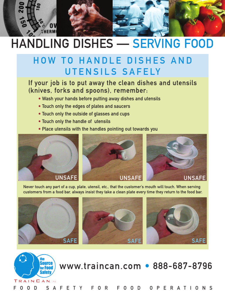 Handling Dishes-Serving Food (English Only) | PDF | Cooking, Food & Wine