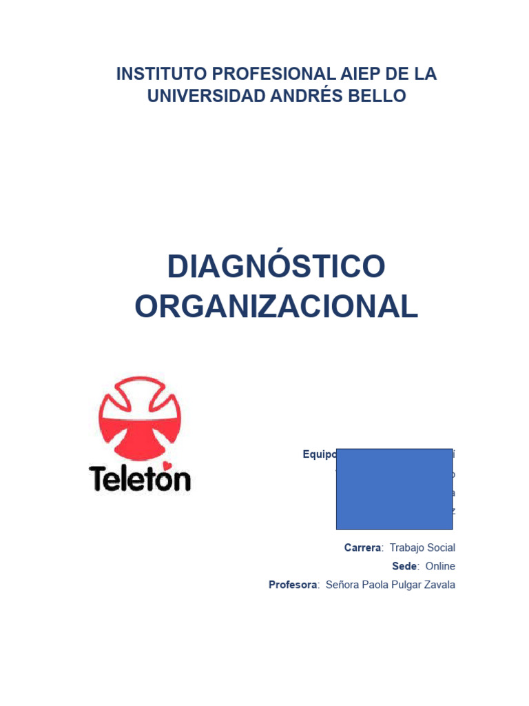 Trabajo Final Organizaciones Teletón | PDF | Gestión de recursos humanos