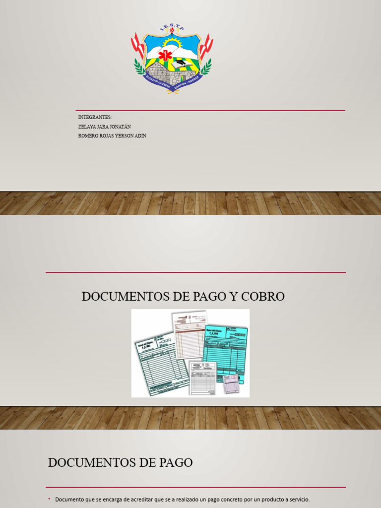 Documentos de Pago y Cobro 1 | PDF | Pagos | Factura