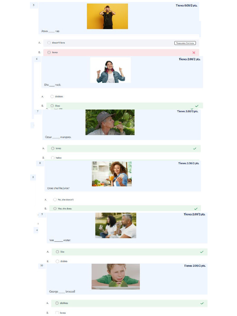 Week 14 - Pre-Task Verbs of Preference - Time To Practice 1! | PDF